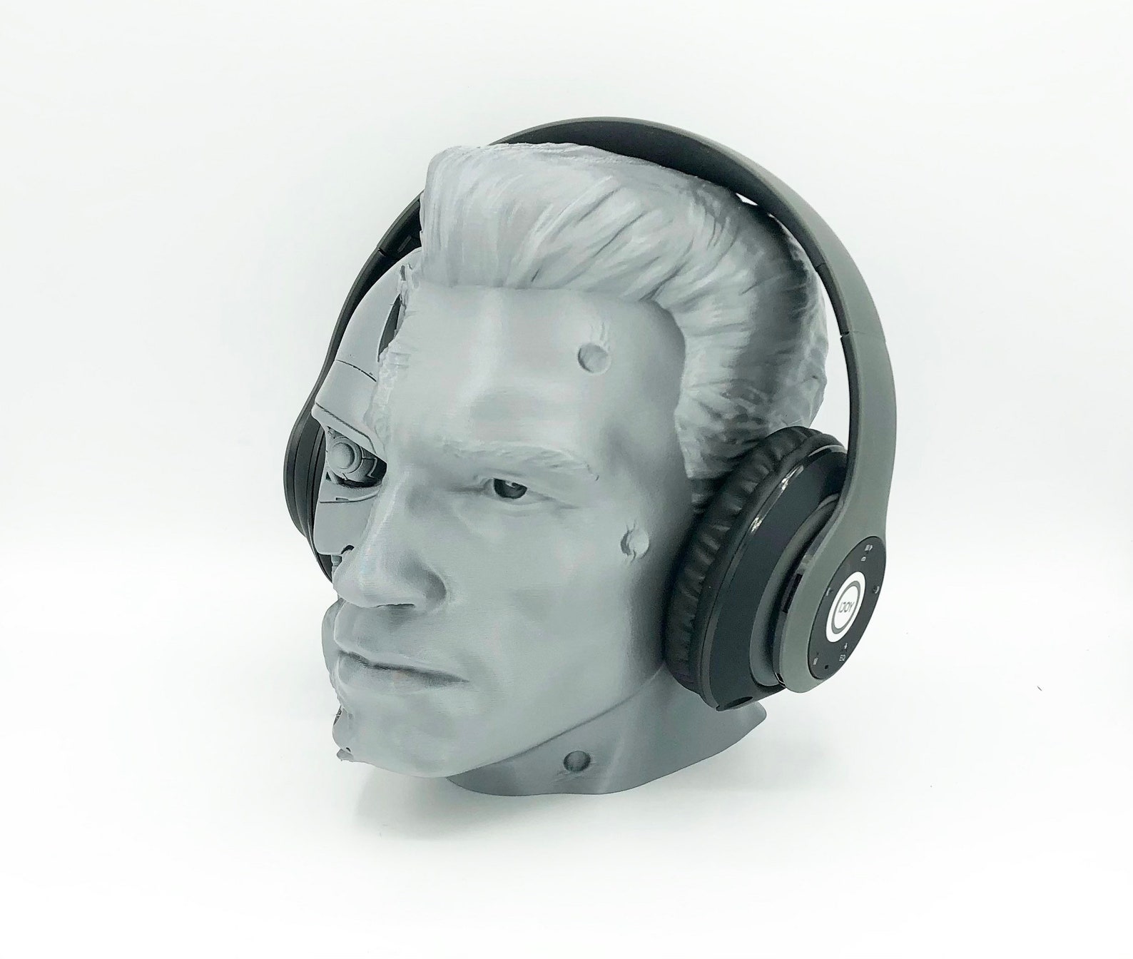 Terminator Headphone Head 3D Printed Headphone Stand Bust - Etsy
