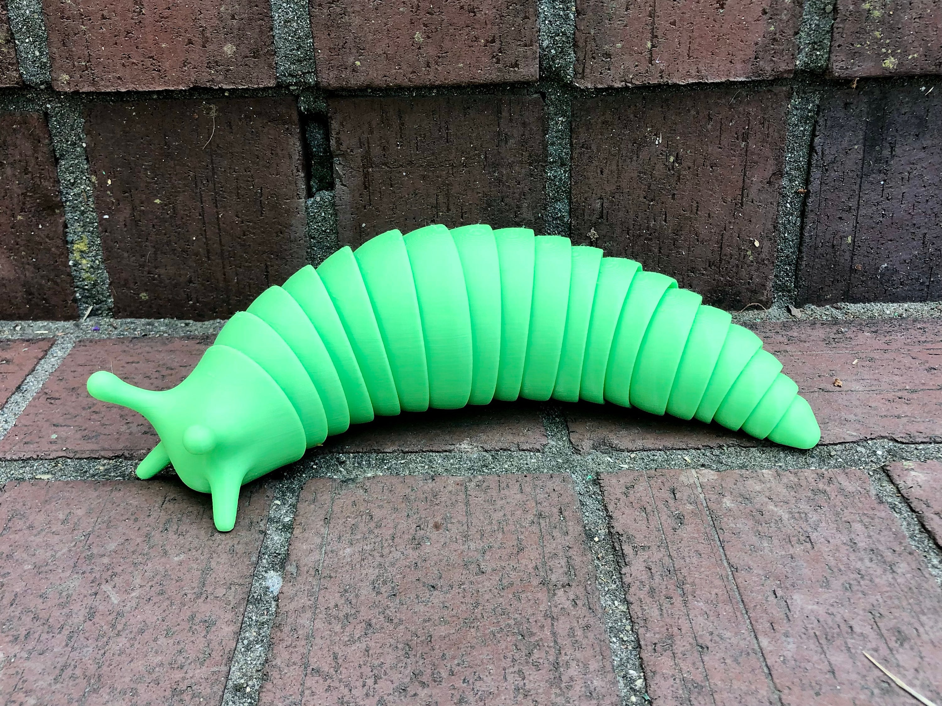 3D Printed Articulated Fidget Slug Toy Various Colors | Etsy