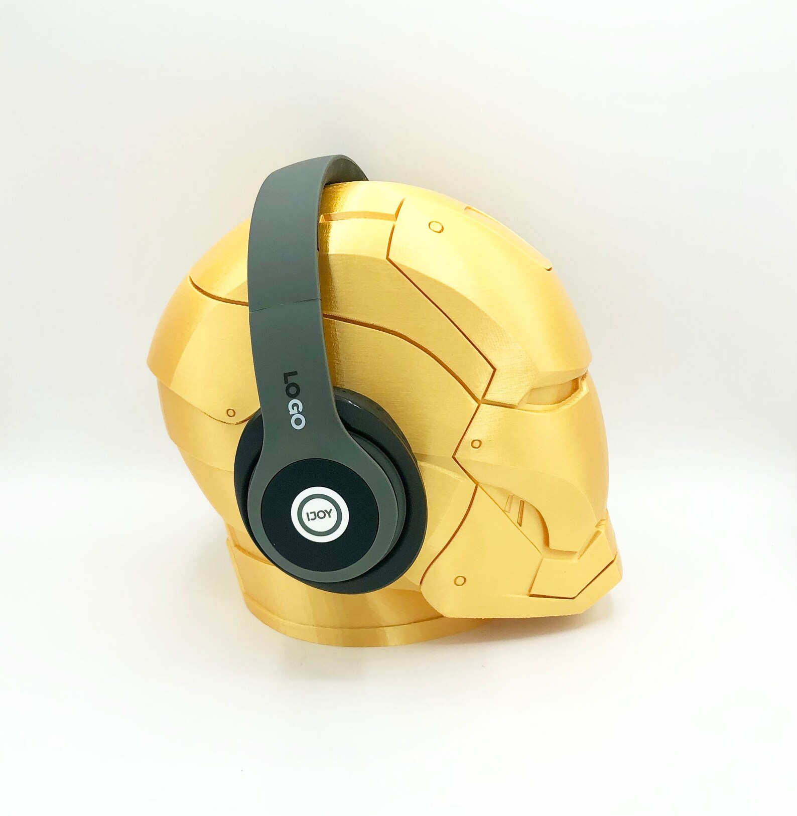 Iron Man Headphone Head - 3D Printed Headphone Stand Bust - Etsy