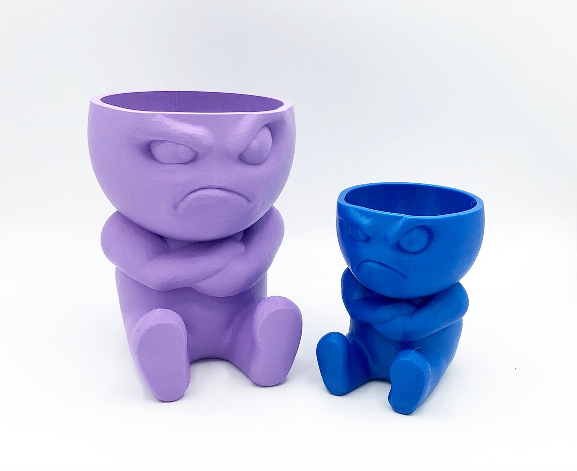 Grumpy Planter 3D Printed Succulent Planter Pot Vase Various - Etsy