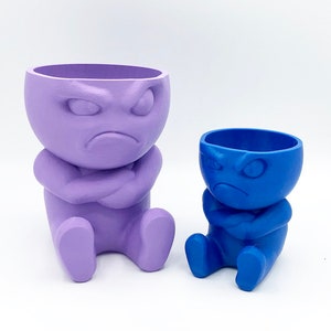 Grumpy Planter 3D Printed Succulent Planter Pot Vase - Various Colors ...