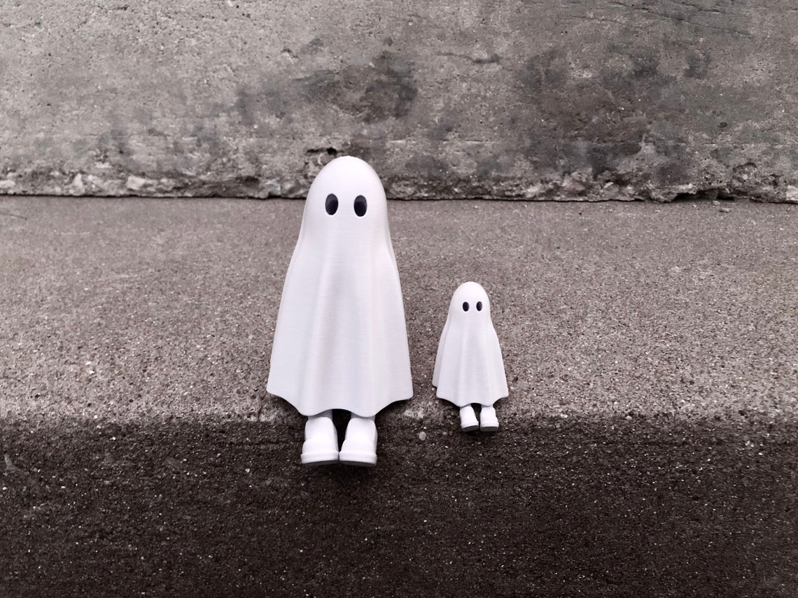 Spooky Ghost 3D Printed Halloween Figure Standing Fidget Treat - Etsy