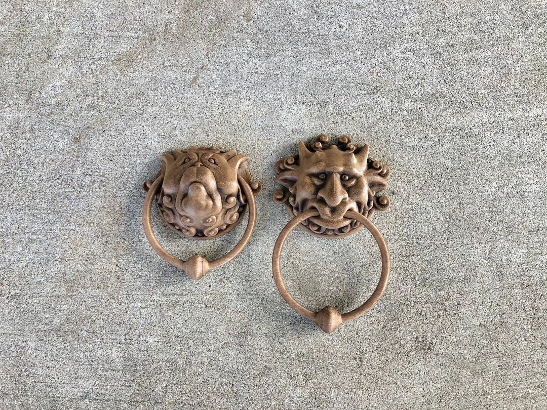 Left and Right Door Knocker Set - 3D Printed and Hand-painted - Etsy
