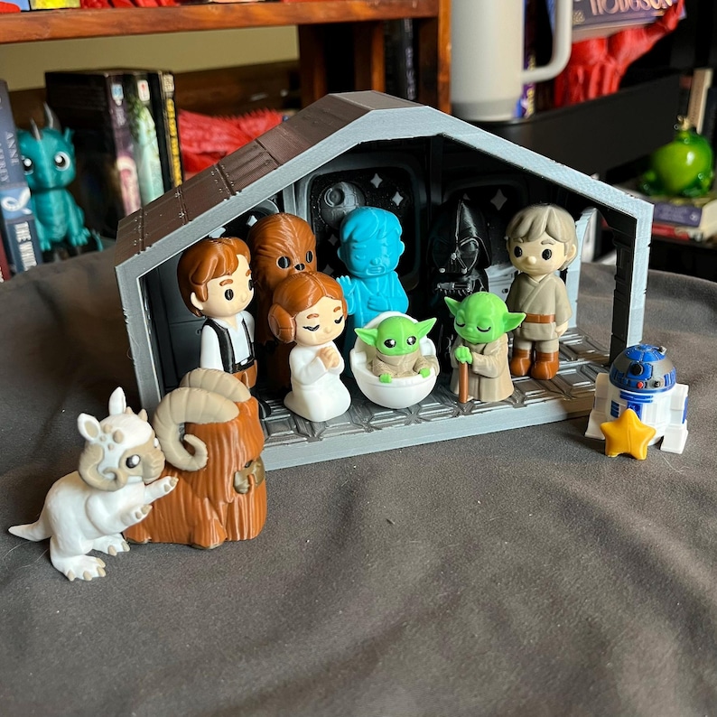 Space Nativity Set - Sci-fi Figures and Set - Science Fiction Inspired ...