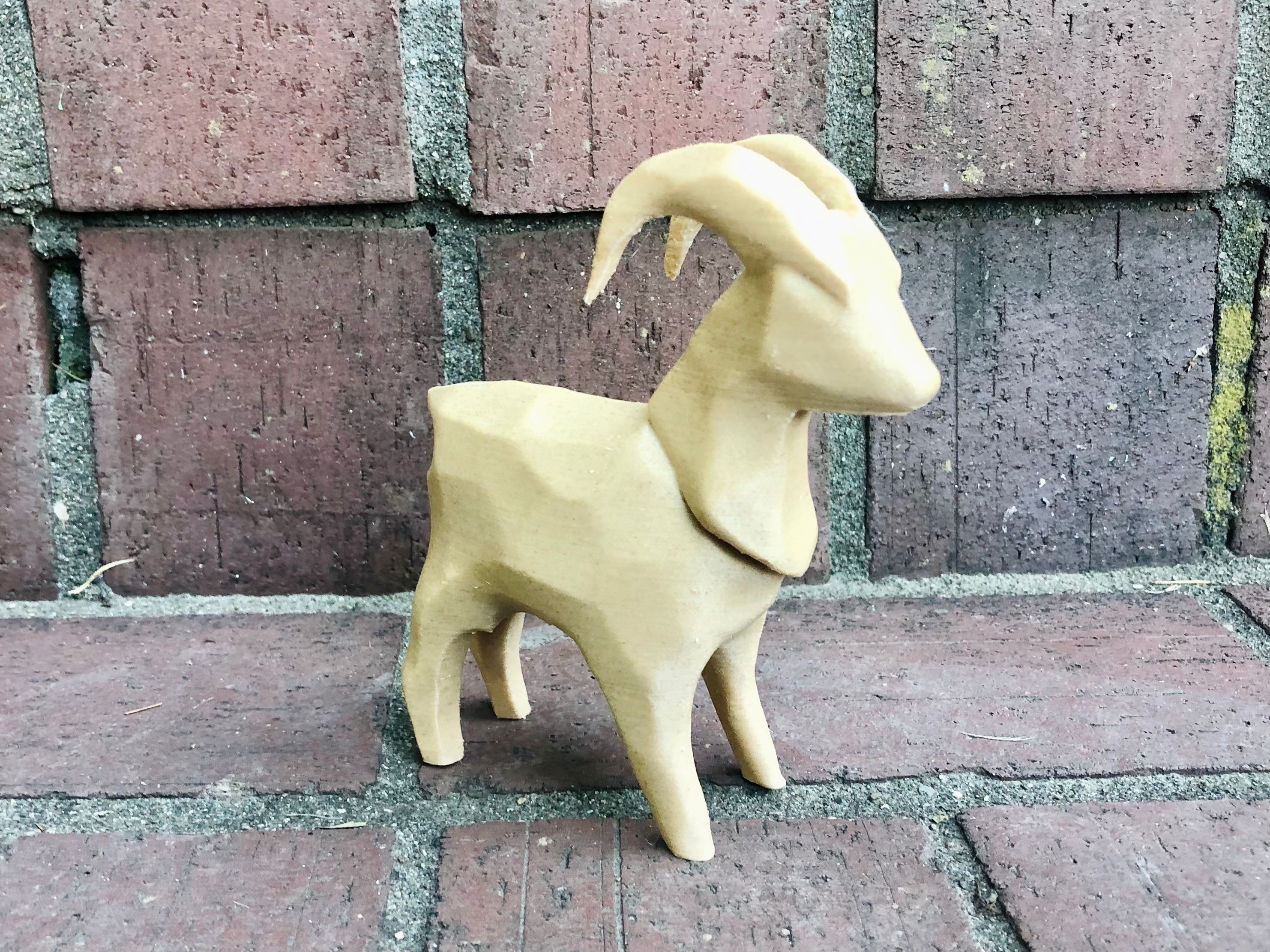 3D Printed Hand-Painted Goat of Warding Statue Figure Inspired | Etsy