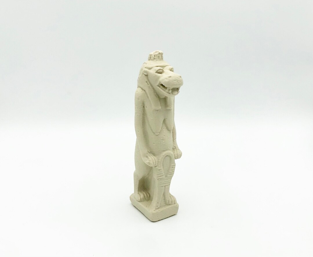 Taweret Ancient Egyptian Deity Ushabti Statue 3D Printed Desk Diorama ...