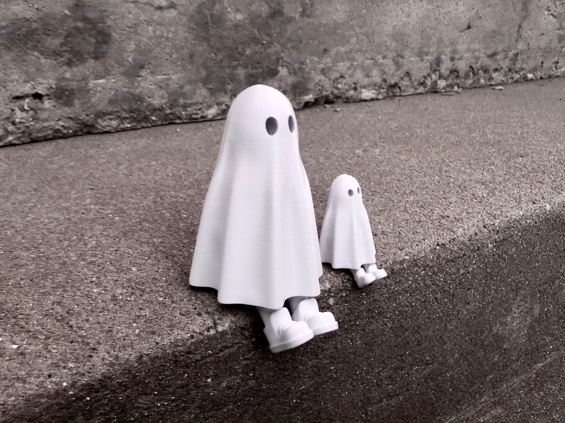 Spooky Ghost 3D Printed Halloween Figure Standing Fidget Treat - Etsy