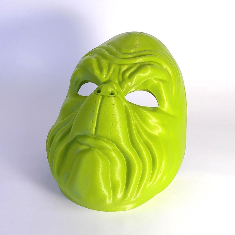 Grinch Mask Holiday Costume Face Mask Festive Wear - Etsy