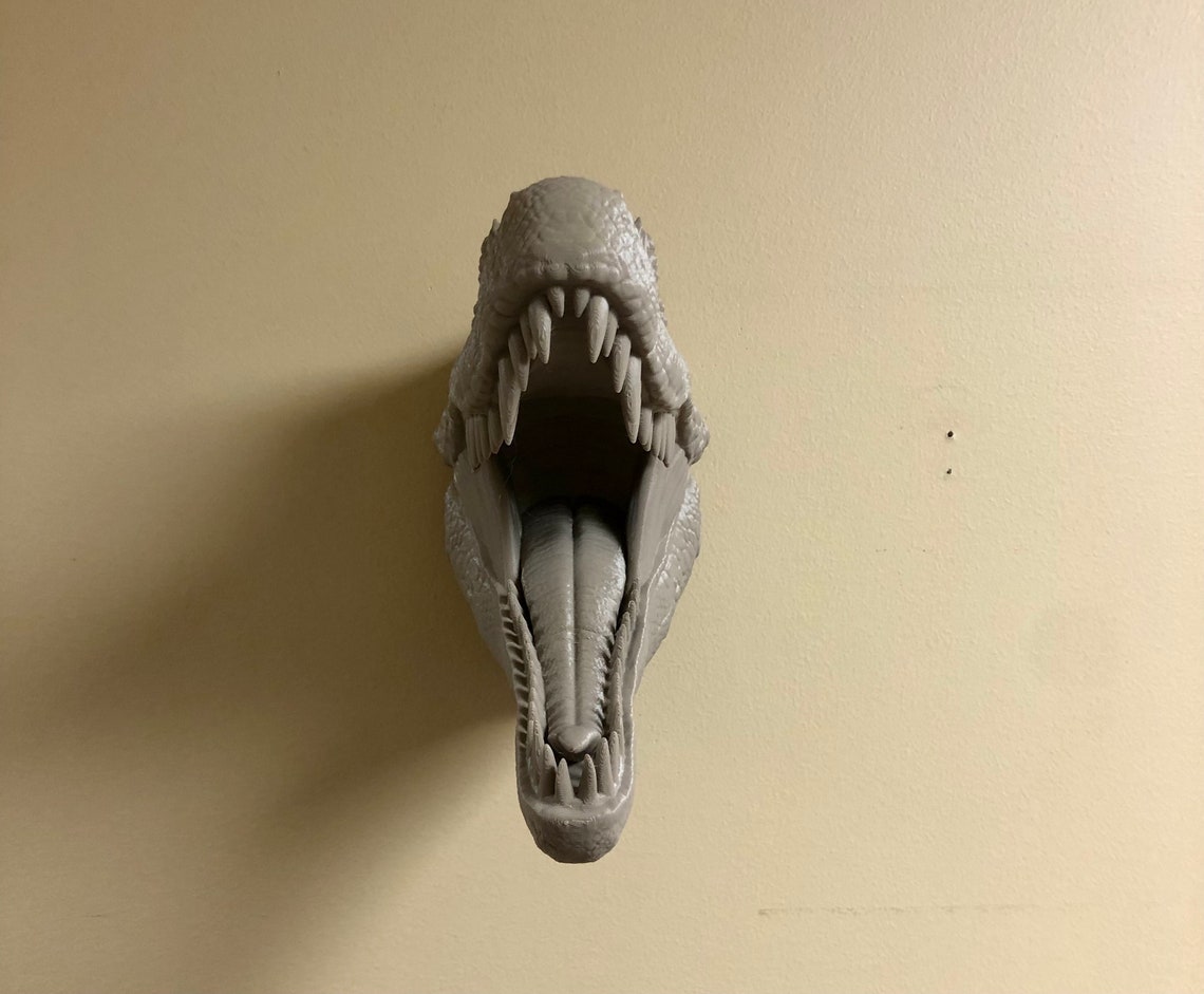 Spinosaurus Head Wall Art Mount - 3D Printed Bust - Etsy