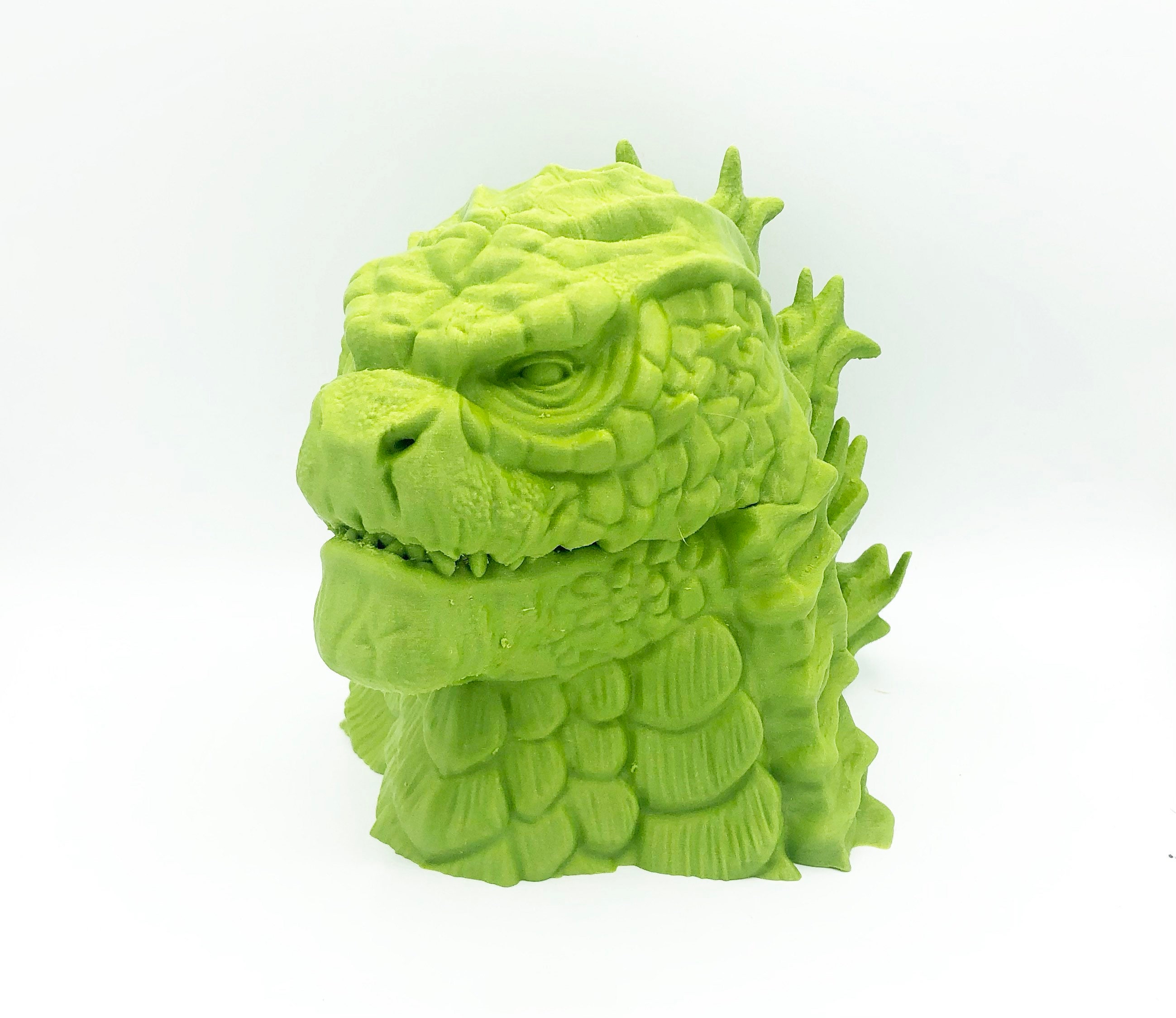 Godzilla Headphone Head 3D Printed Headphone Stand Bust | Etsy UK