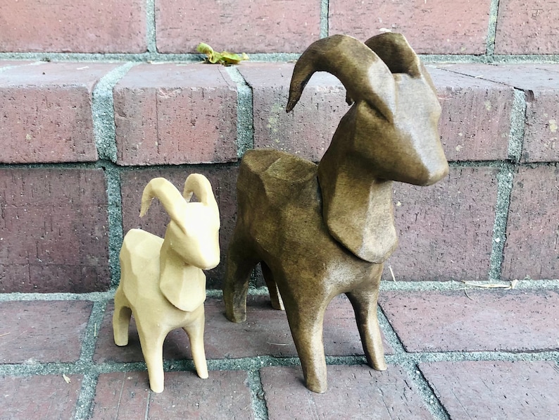 3D Printed Hand-painted Goat of Warding Statue Figure Inspired - Etsy