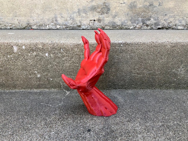 Demon Hand 3D Printed Halloween Sculpture Figure Toy Various - Etsy