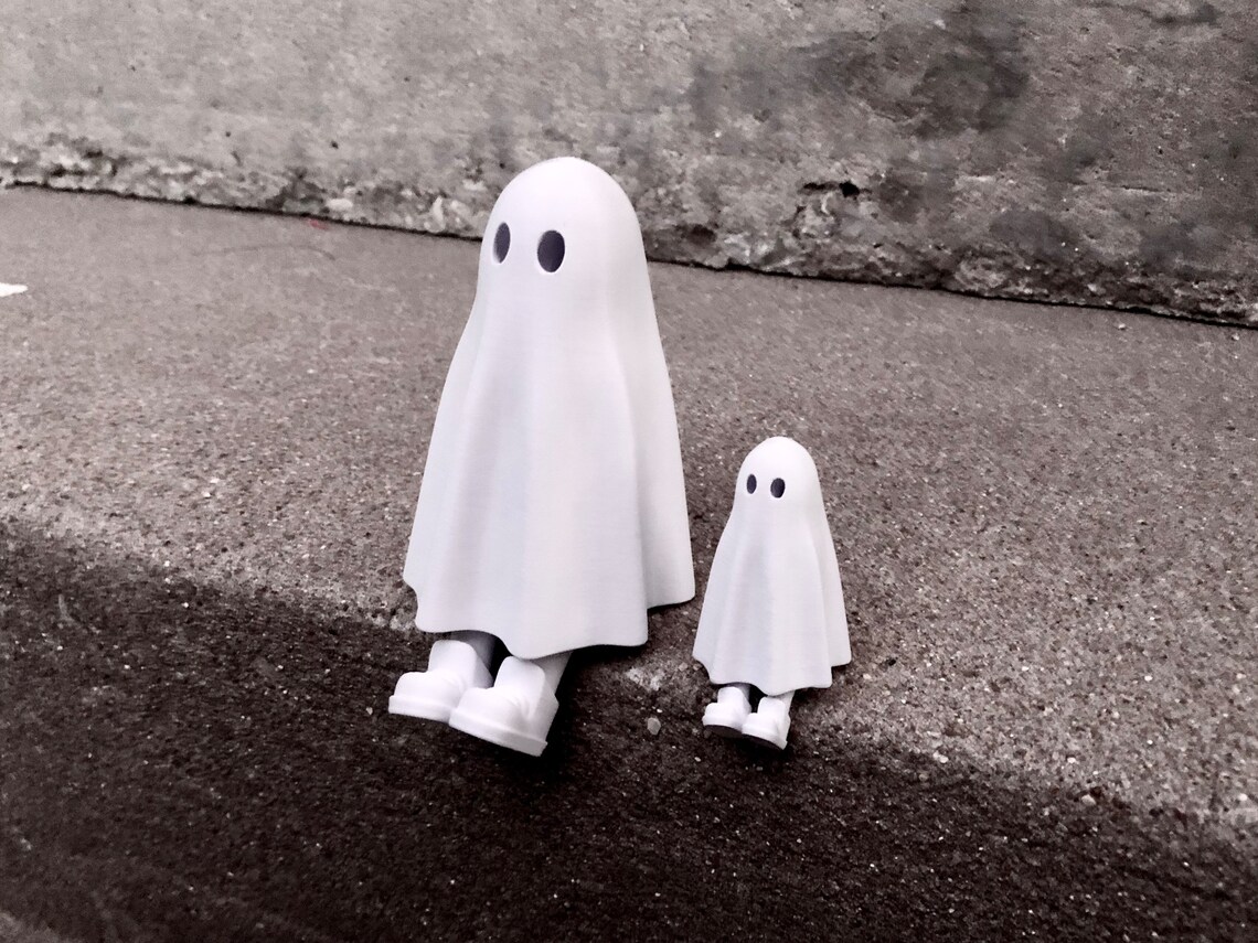 Spooky Ghost 3D Printed Halloween Figure Standing Fidget Treat - Etsy
