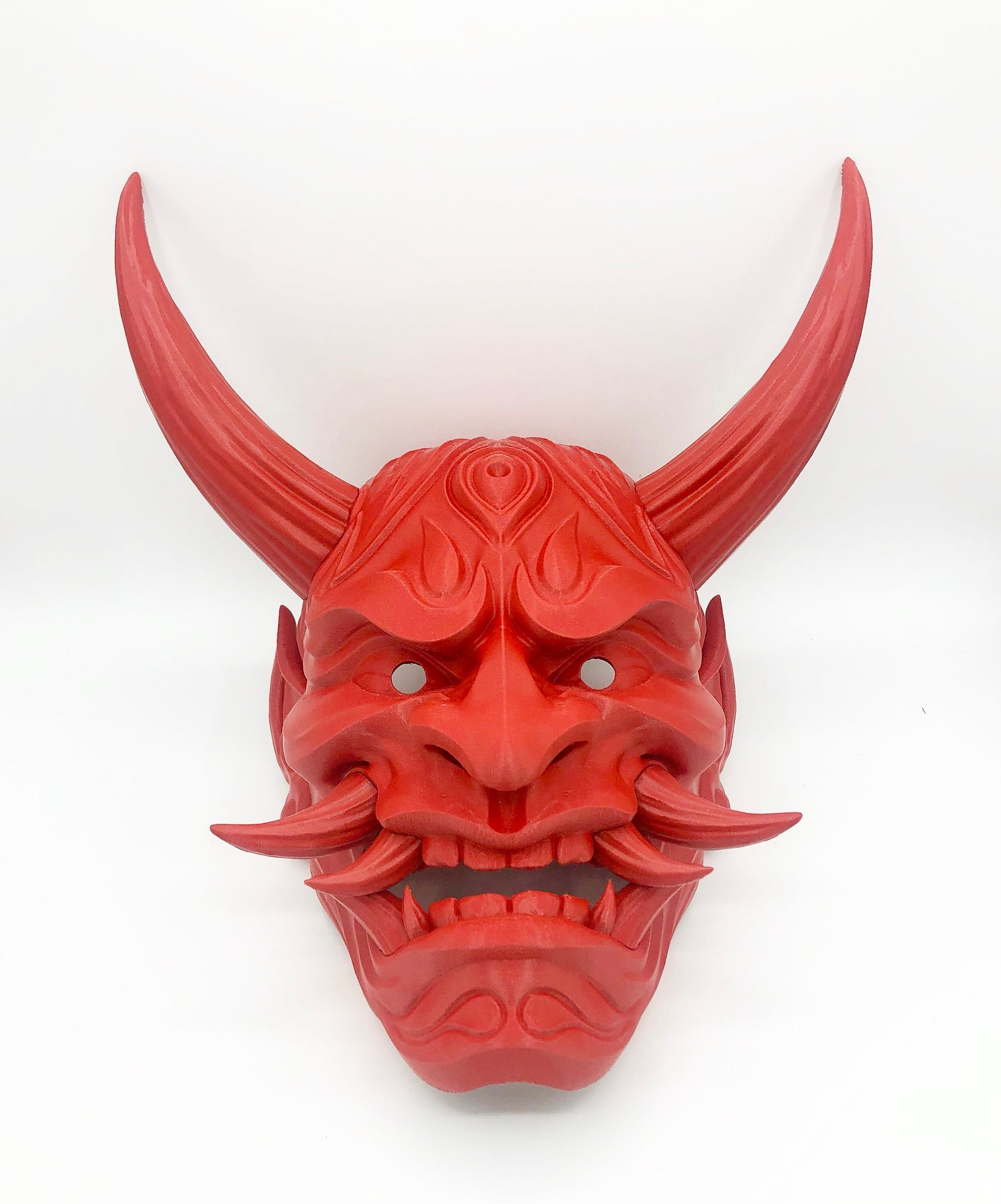 3D Printed Japanese Hannya Mask Oni Demon Mask Samurai Mask - Etsy
