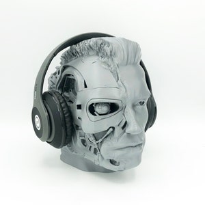 Terminator Headphone Head - 3D Printed Headphone Stand Bust - Etsy