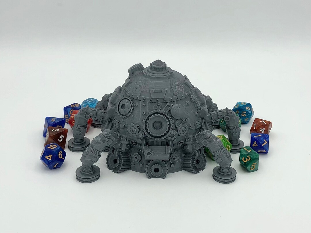 Octotank Steampunk Mechanical Tank Dice Jail From Fate's End Dice ...