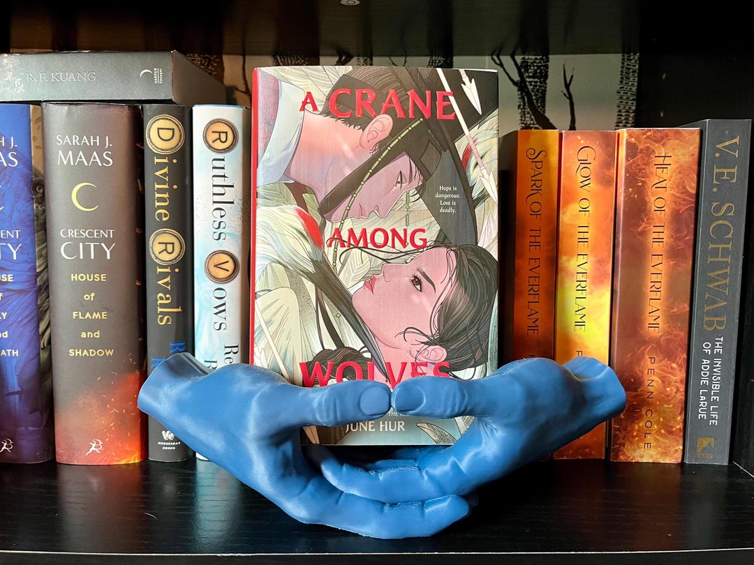 Meditation Hands Book Stand - Forward Facing Book Display - 3D Printed ...