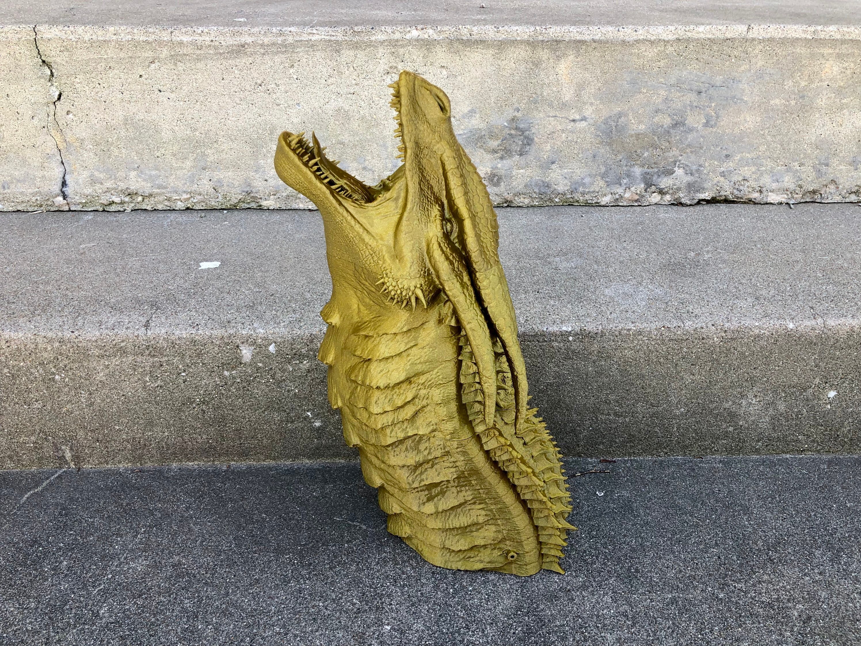 Roaring Dragon Head Wall Art Mount - 3D Printed Bust - Etsy