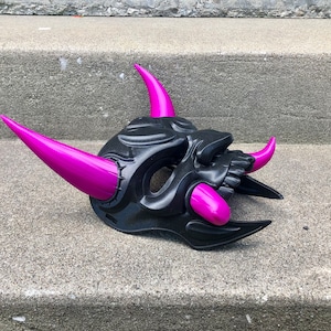 Japanese Onimusha Hannya Mask Oni Demon Mask 3D Printed Samurai Mask - Etsy