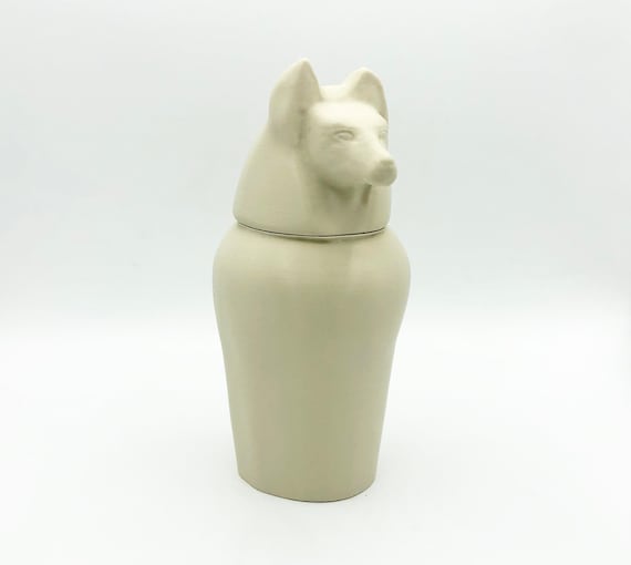 Ancient Egyptian Duamutef Jackal Head Canopic Jar 3D Printed | Etsy