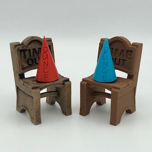 Chair of Shame Timeout Dice Jail and Dunce Cap From Fate's End Dice ...