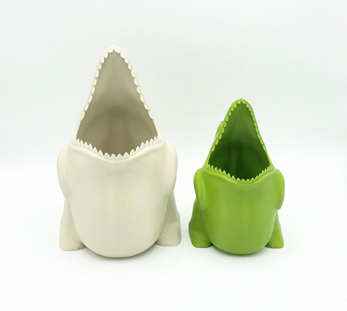 Gluttonous Dino 3D Printed Dinosaur Bin Succulent Planter Pot - Etsy