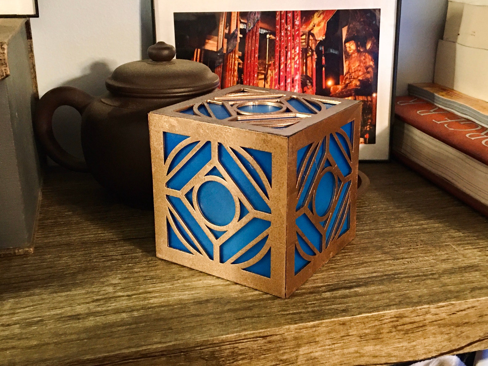 Hand-painted 3D Printed Jedi Holocron Wayfinder Inspired by - Etsy