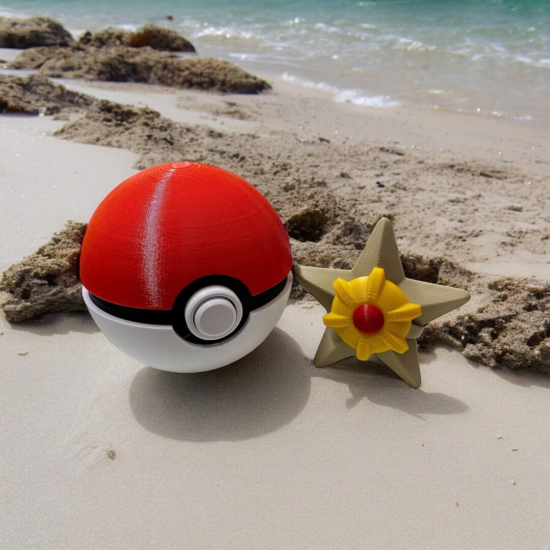 Staryu Spinner With Poke Ball 3D Printed Fidget Toy Full Color - Etsy