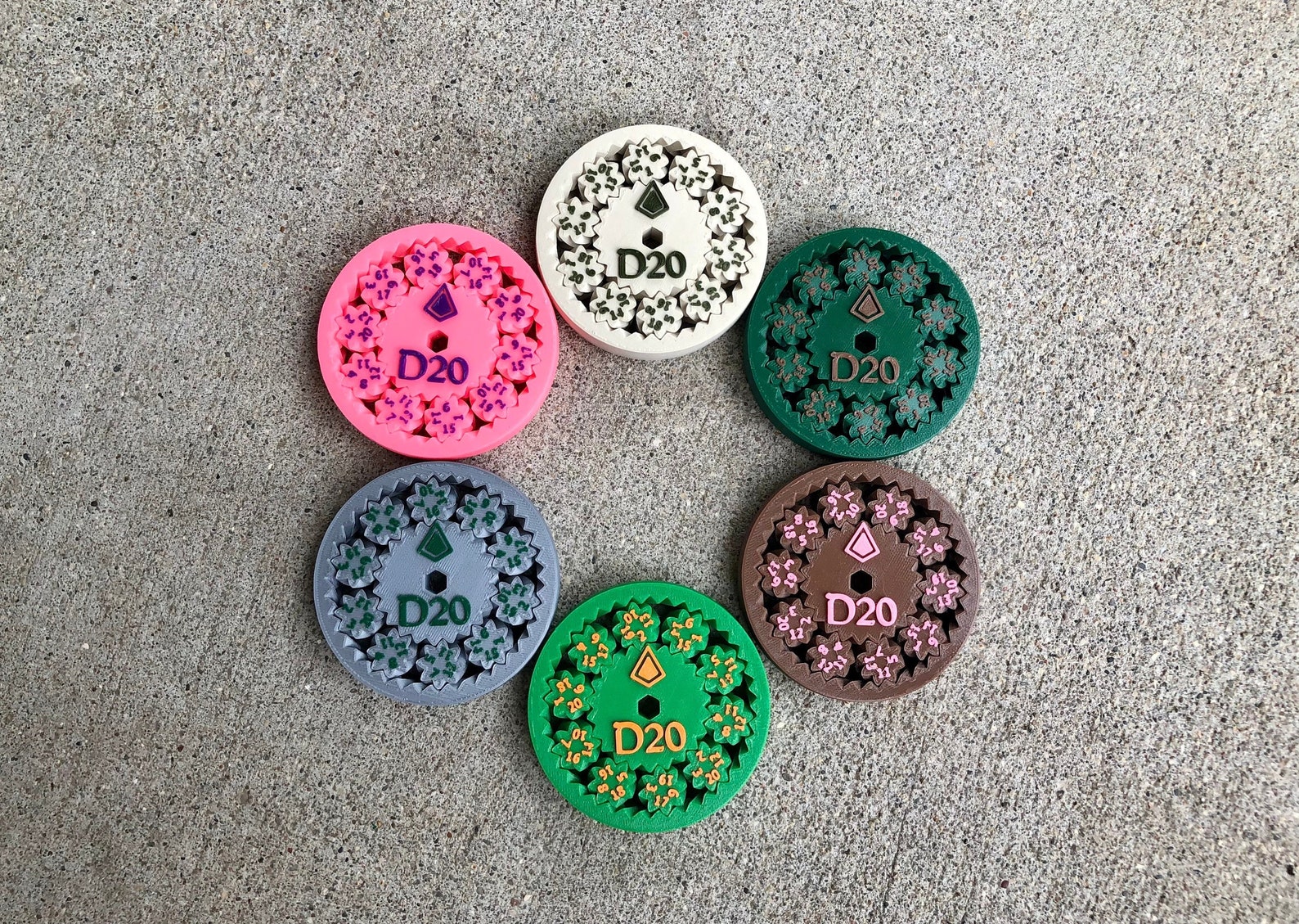 D20 Dice Spinner TTRPG Dice Alternative - Customizable Colors - Etsy