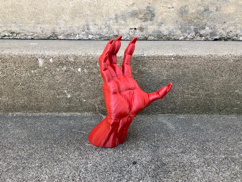 Demon Hand 3D Printed Halloween Sculpture Figure Toy Various - Etsy