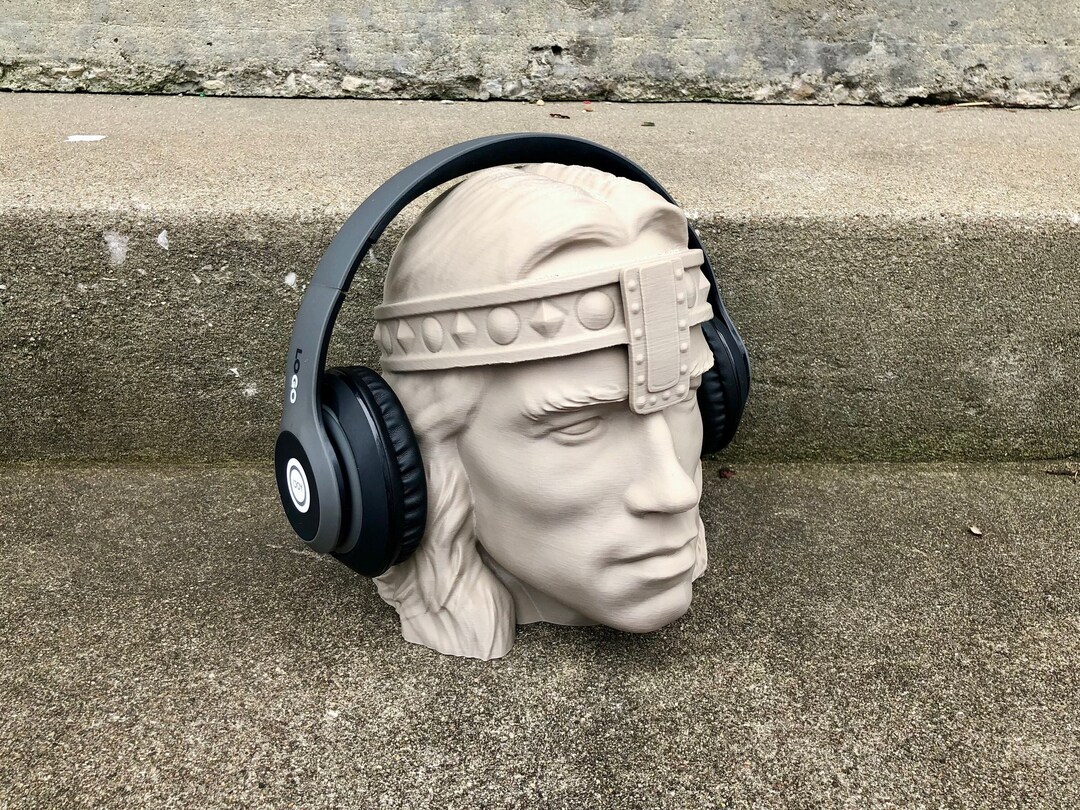 Conan Headphone Head - 3D Printed Headphone Stand Bust - Etsy