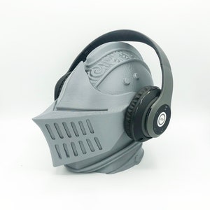 Medieval Lothric Knight Headphone Head - 3D Printed Gaming Headphone ...