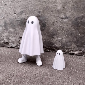 Spooky Ghost 3D Printed Halloween Figure Standing Fidget Trick or Treat ...