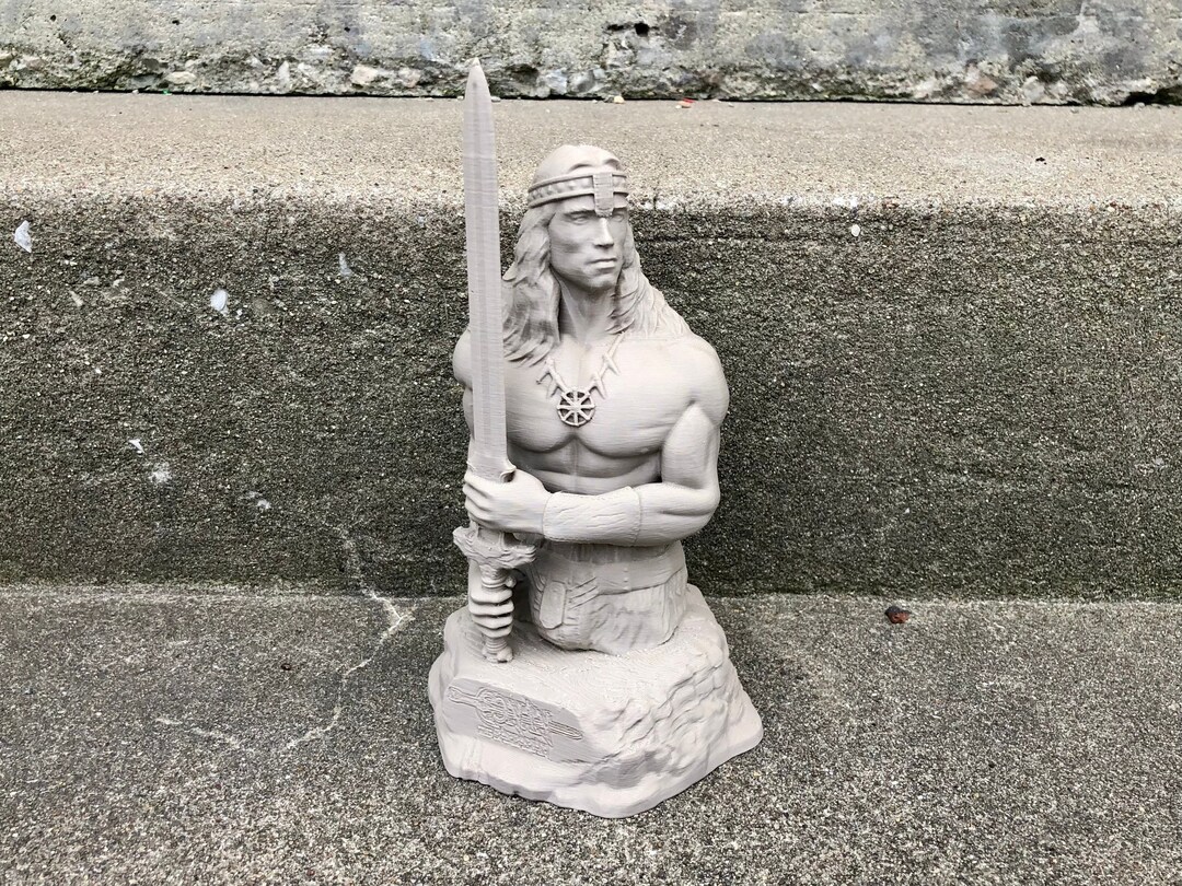 Conan Bust - 3D Printed Bust - Etsy