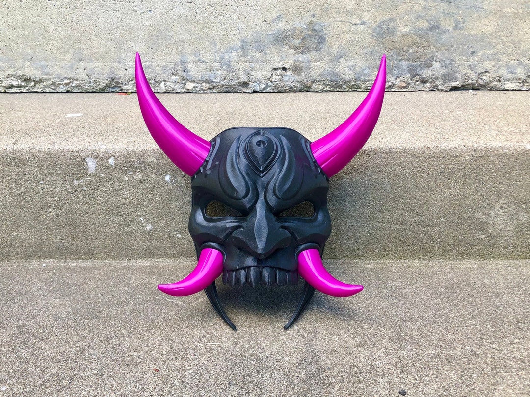 Japanese Onimusha Hannya Mask Oni Demon Mask 3D Printed Samurai Mask - Etsy