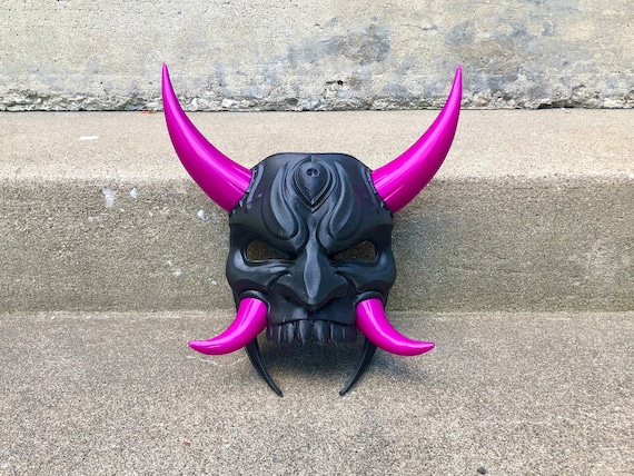 Japanese Onimusha Hannya Mask Oni Demon Mask 3D Printed - Etsy