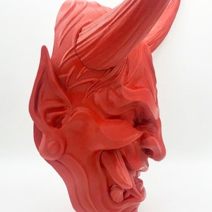 3D Printed Japanese Hannya Mask Oni Demon Mask Samurai Mask - Etsy
