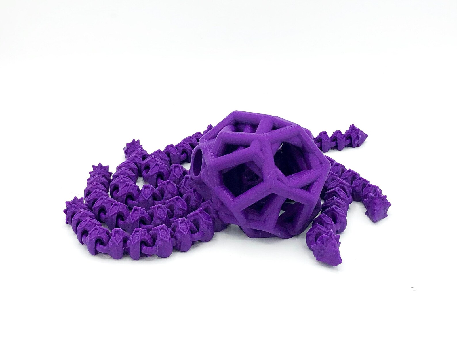 3D Printed Articulated Flexi Void Octopus Fidget Toy Various | Etsy