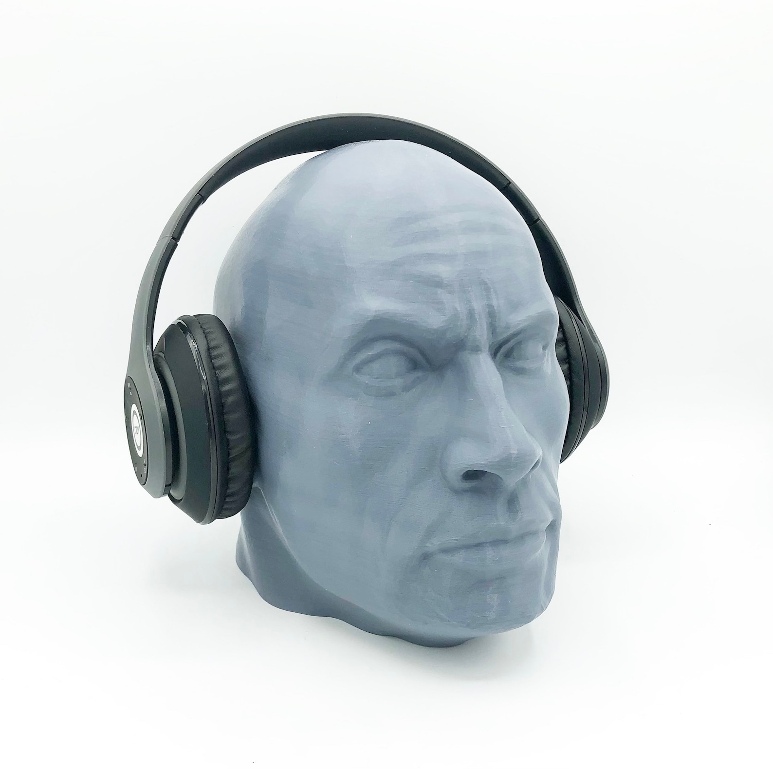 The Rock Dwayne Johnson Headphone Head 3D Printed Headphone - Etsy
