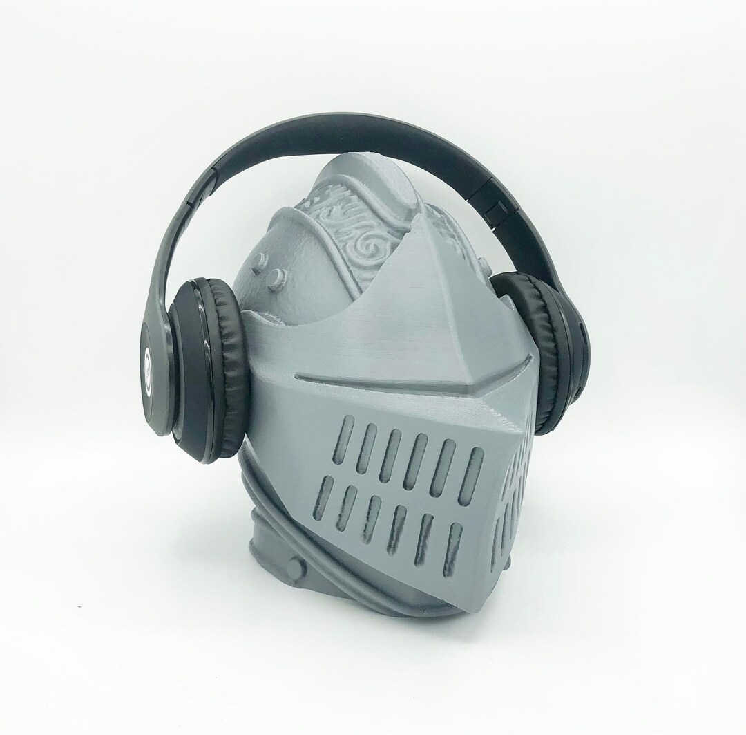 Medieval Lothric Knight Headphone Head - 3D Printed Gaming Headphone ...