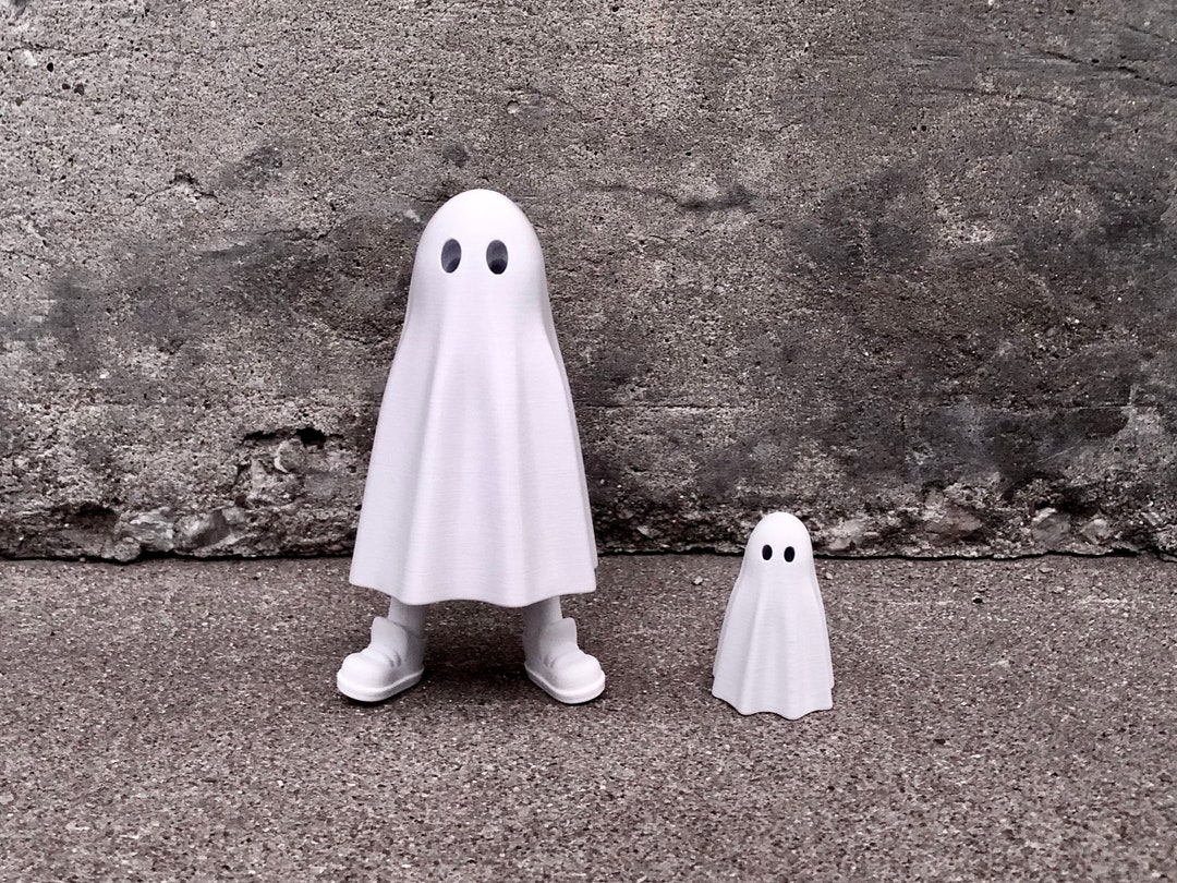 Spooky Ghost 3D Printed Halloween Figure Standing Fidget Trick or Treat ...