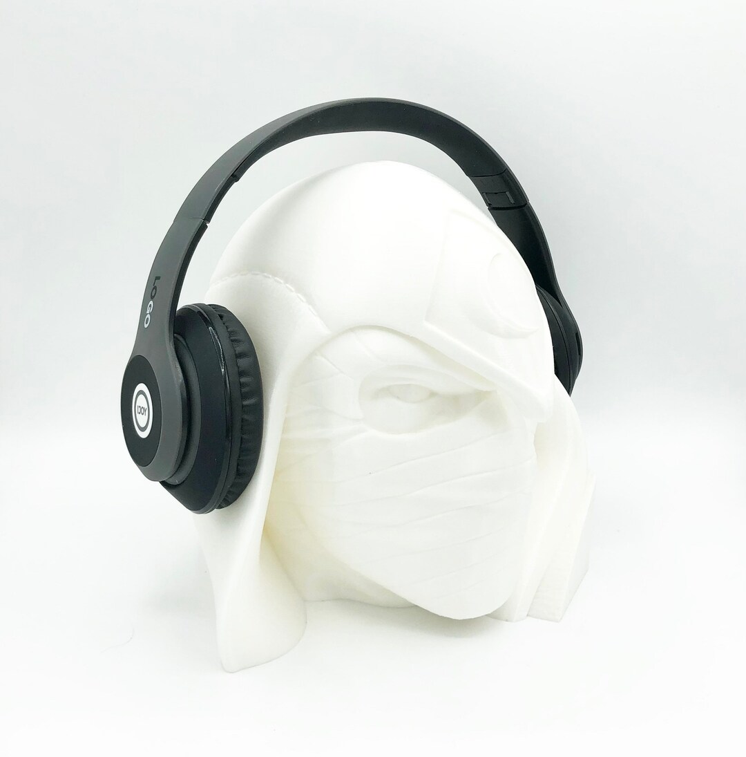 Moon Knight Headphone Head - 3D Printed Headphone Stand Bust - Etsy