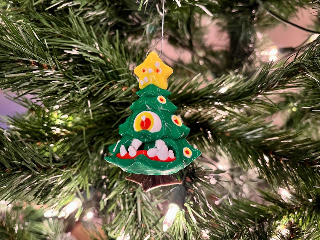 Christmas Treemic Ornament - Christmas Tree Mimic Toy - Gag Gift - Full ...