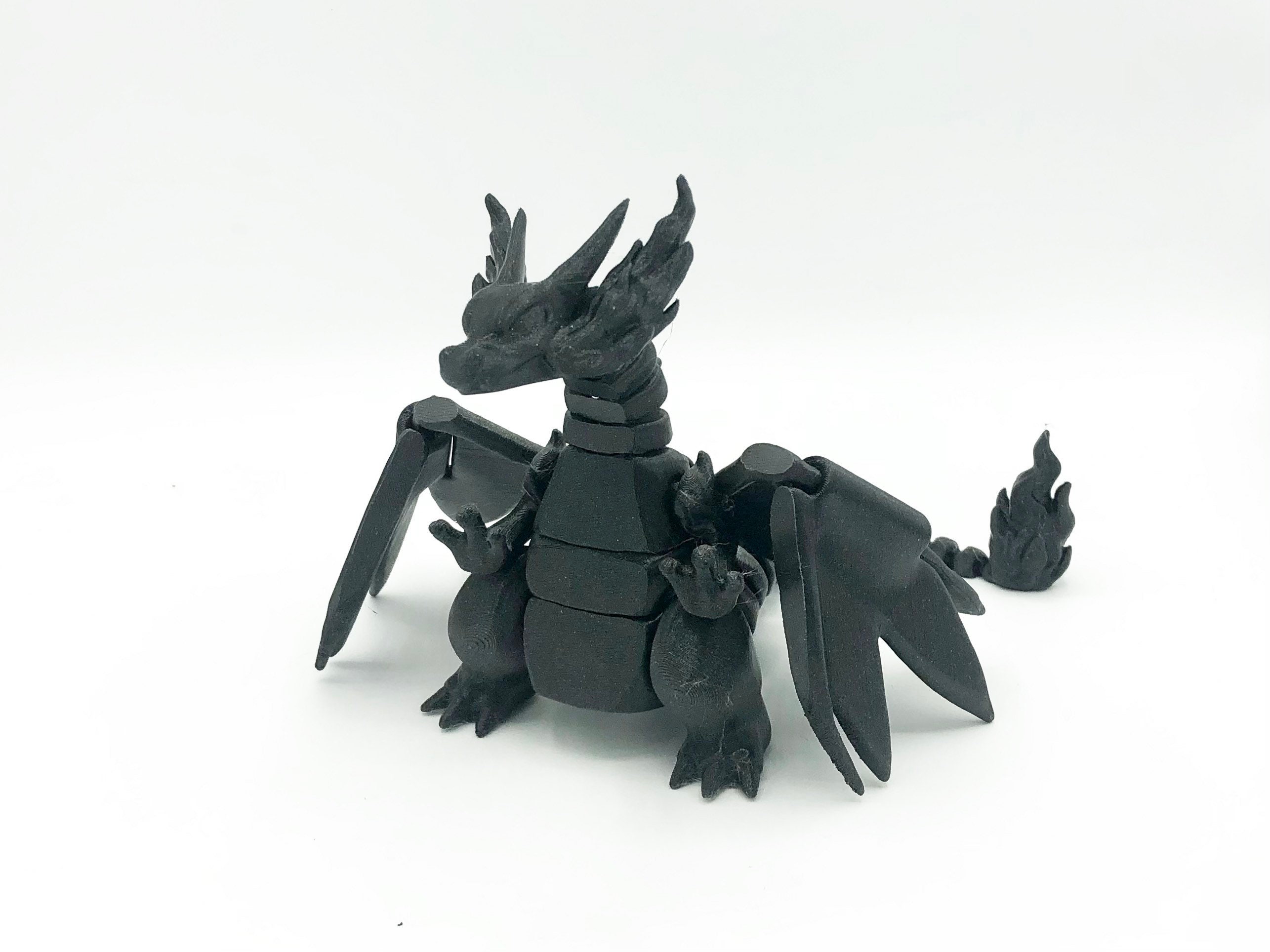3D Printed Articulated Flexi Mega Charizard Fire Dragon Fidget - Etsy
