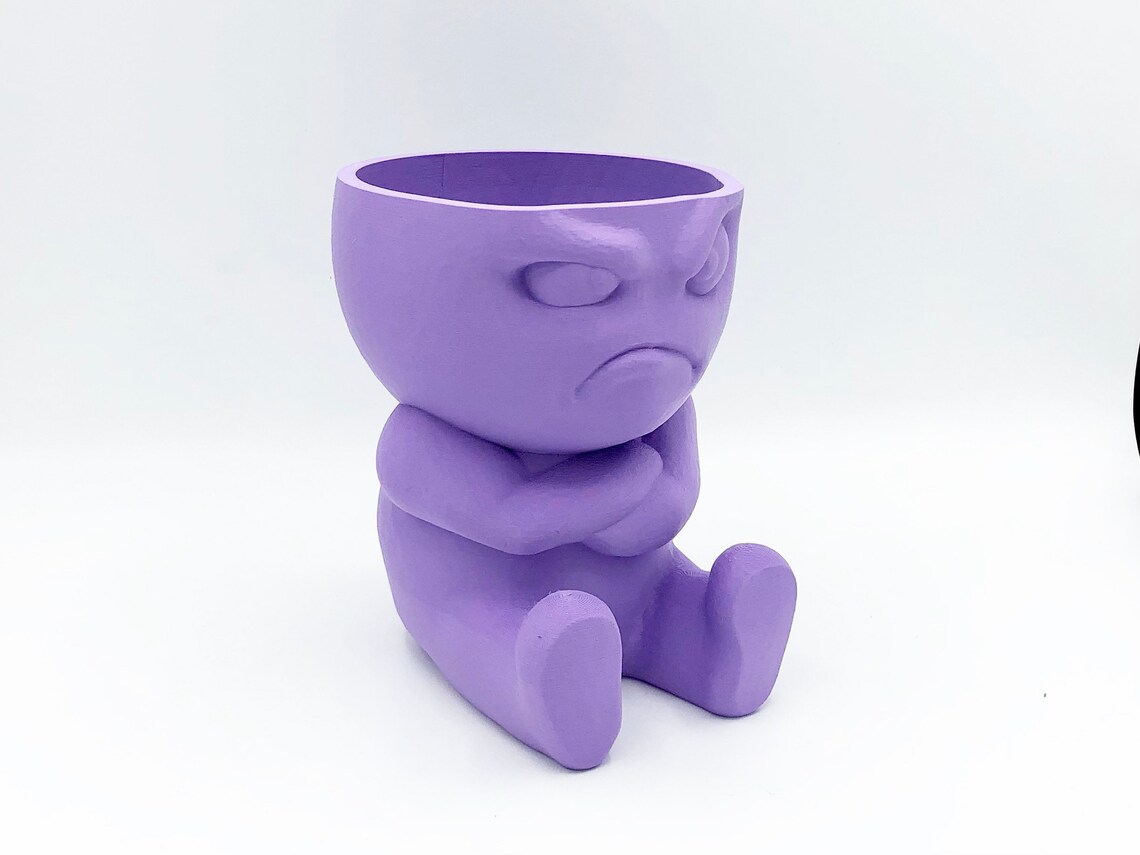 Grumpy Planter 3D Printed Succulent Planter Pot Vase - Various Colors ...