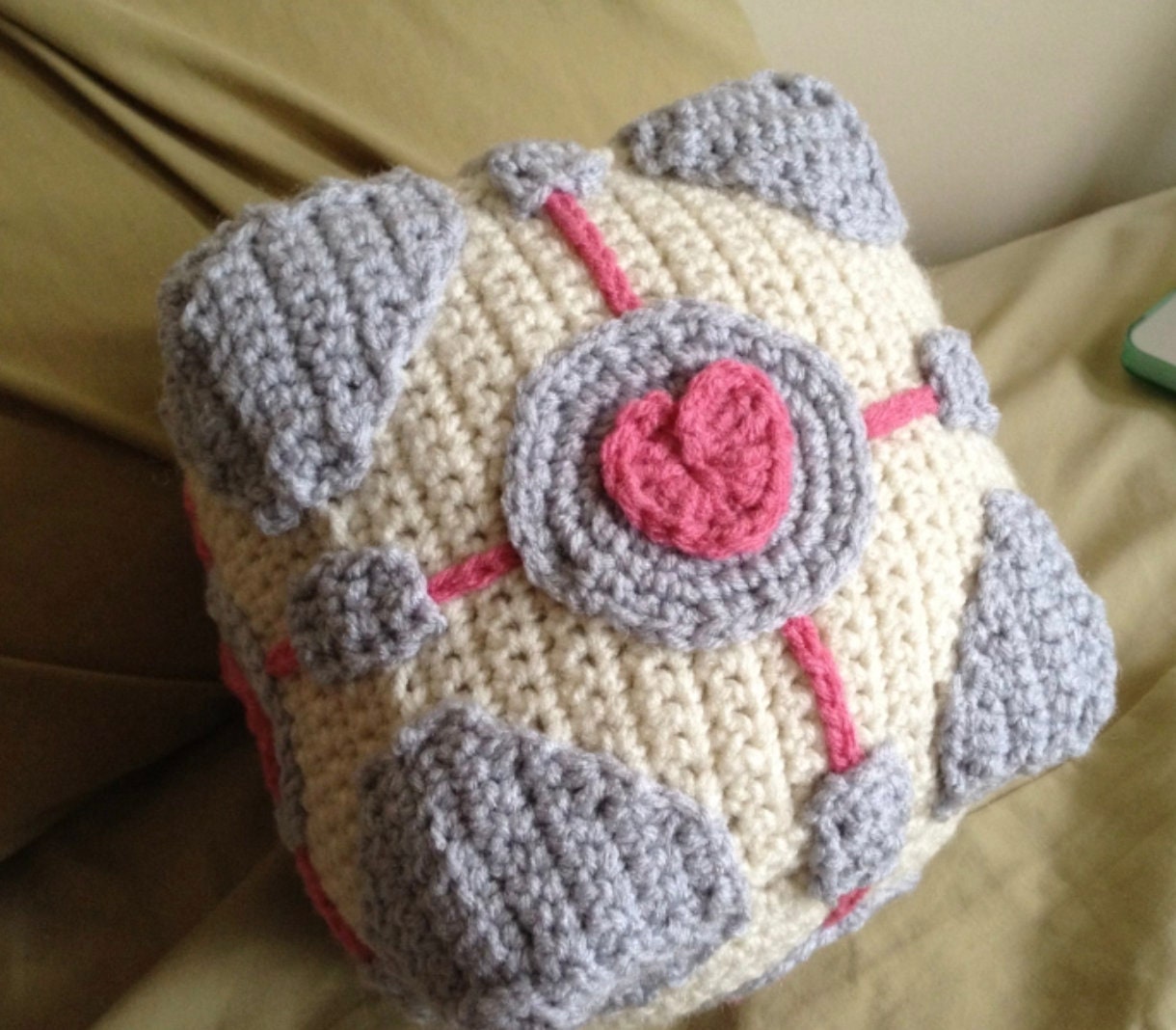 Crocheted Cube Portal Doll Plushie Video Game Doll Pattern - Etsy