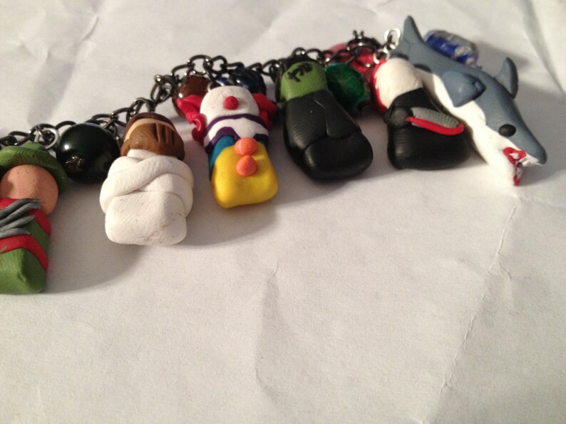 Horror Movie Villains Charm Bracelet - Etsy