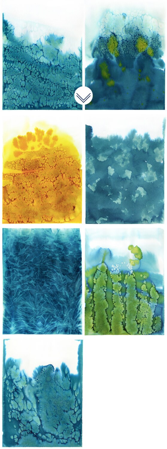 Ombre Watercolor Digital Paper hand painted background | Etsy