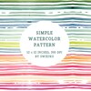 Watercolor Digital Paper, Hand Painted Background, Stripes, Stripped ...