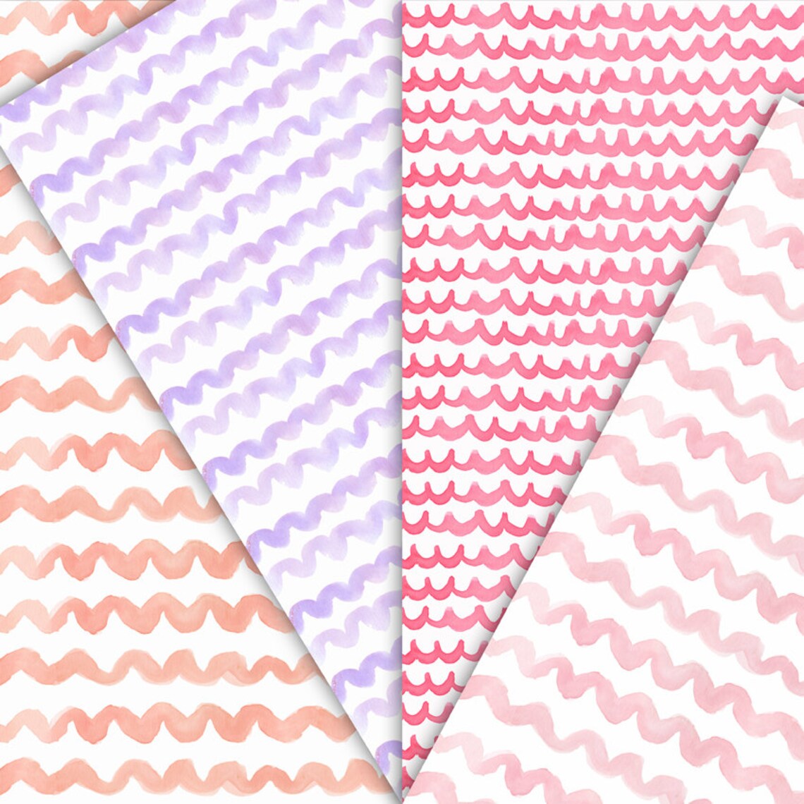 Watercolor Digital Paper Seamless Watercolor Pattern Pastel | Etsy